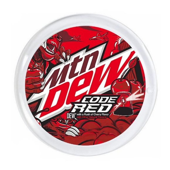 Art | Mountain Mt Mtn Dew Code Red Magnet Big Round 3 Inch Diameter ...